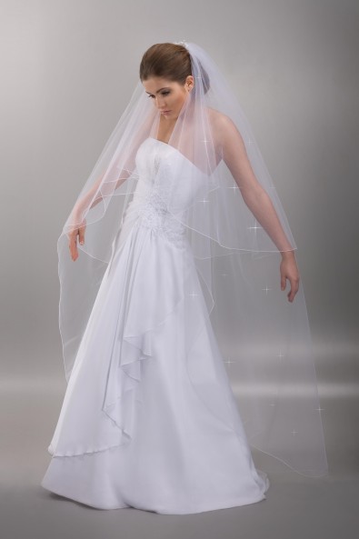 Welony ślubne z tiulu i muślinu