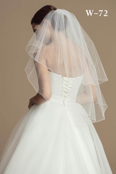 Welony ślubne z tiulu i muślinu